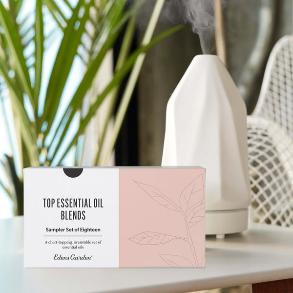 Essential Oil Diffuser & Sampler Set of 18 Top Essential Oil Blends